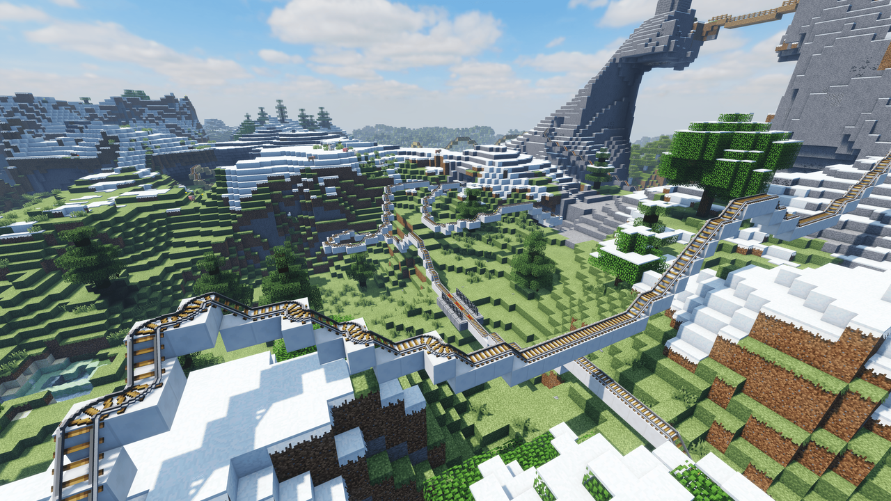 Winter - Large roller coaster Minecraft Map