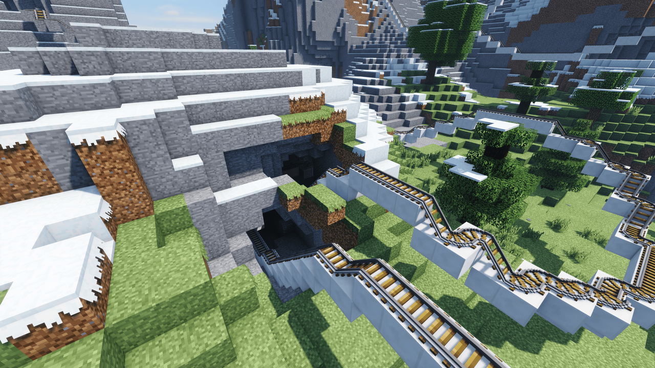 Winter - Large roller coaster Minecraft Map