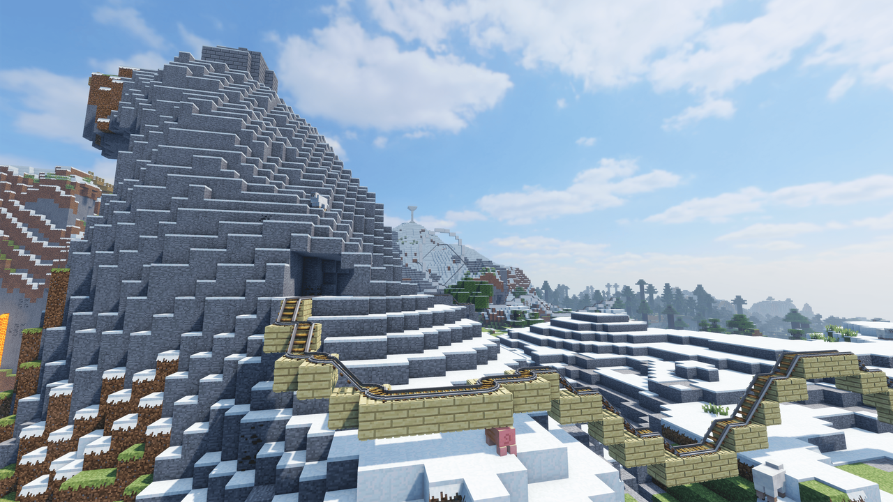 Winter - Large roller coaster Minecraft Map