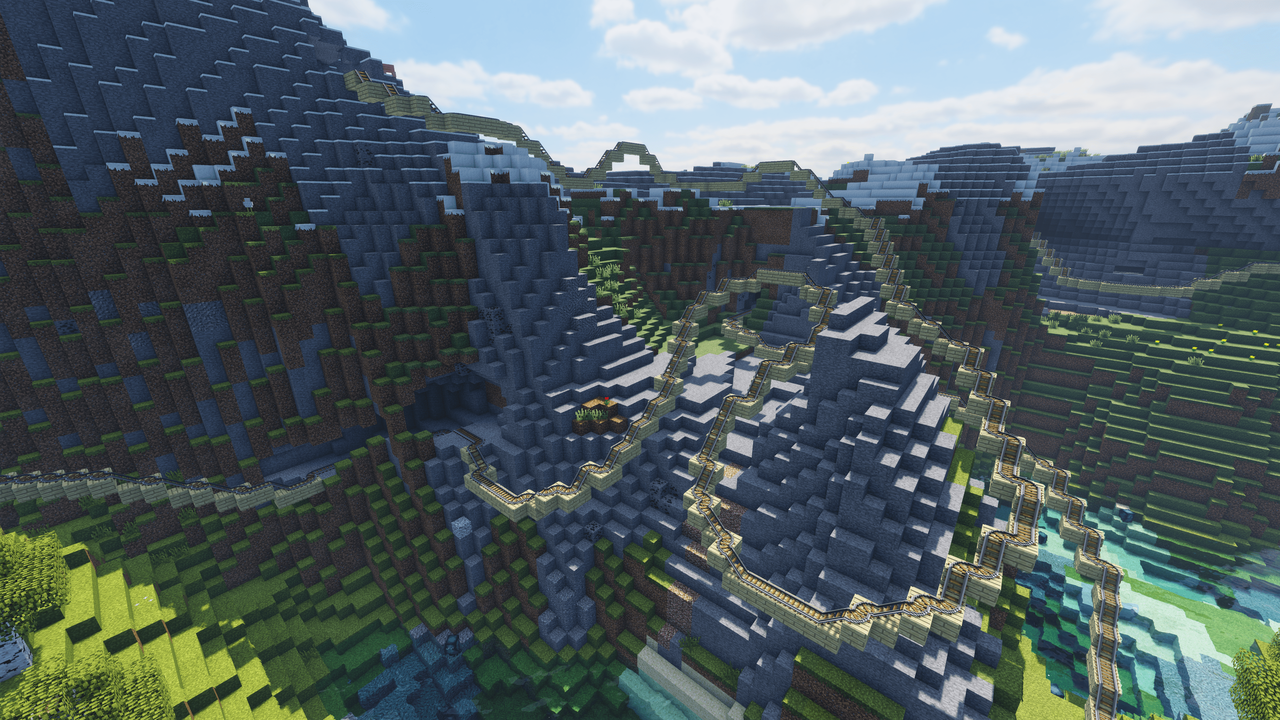 Winter - Large roller coaster Minecraft Map