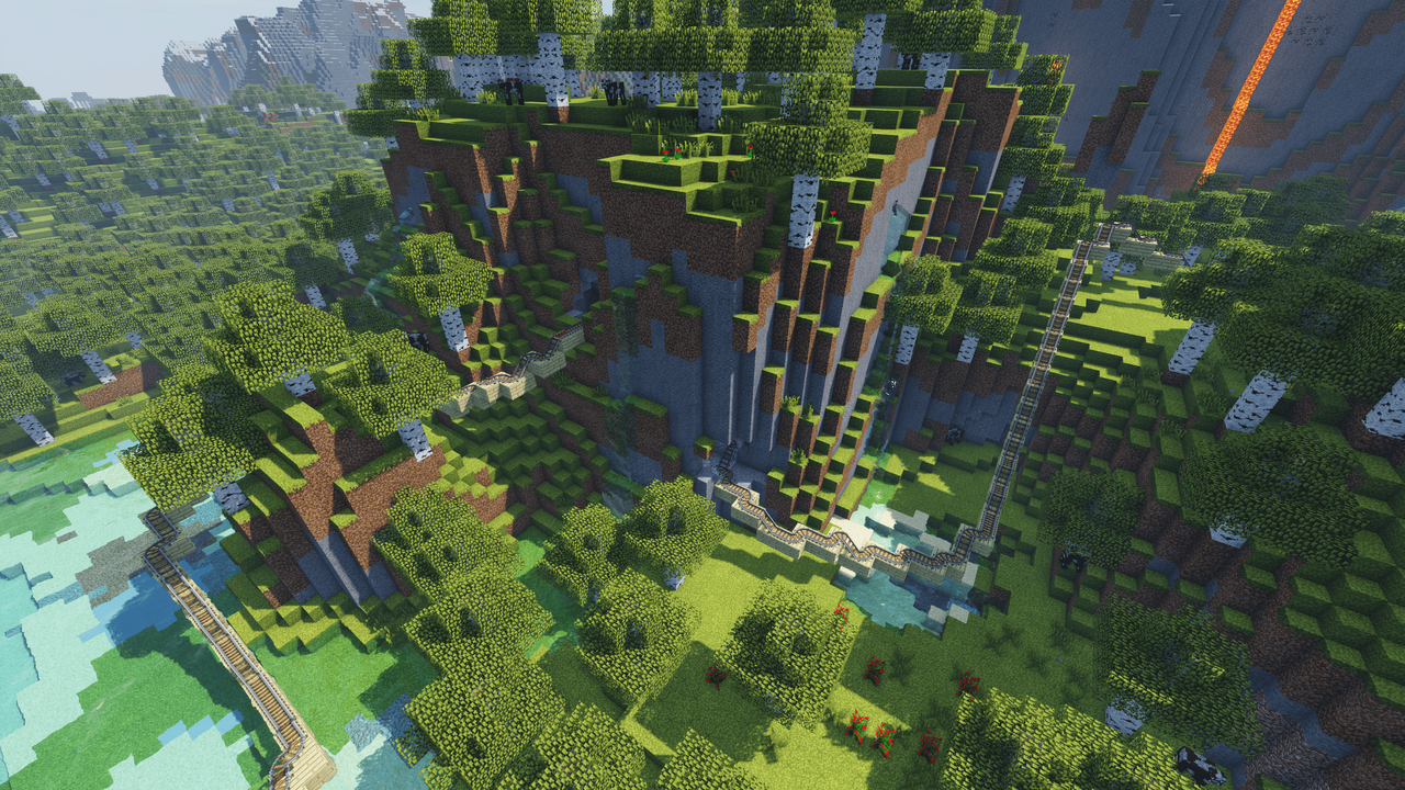 Winter - Large roller coaster Minecraft Map