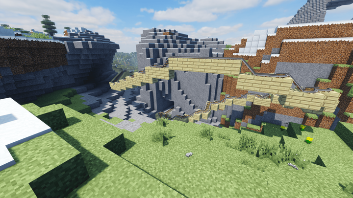 Winter - Large roller coaster Minecraft Map