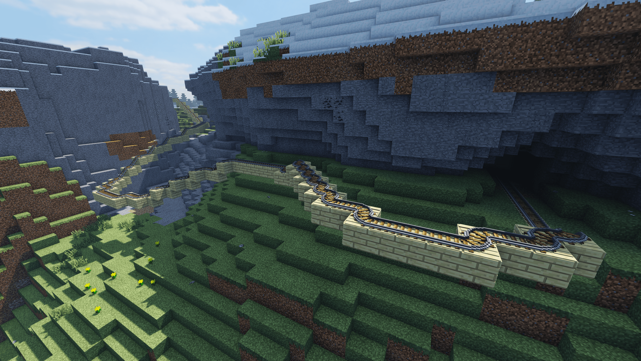 Winter - Large roller coaster Minecraft Map