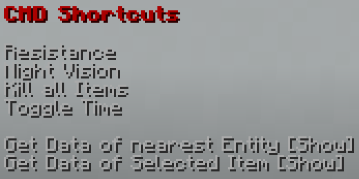 Short Commands Minecraft Data Pack