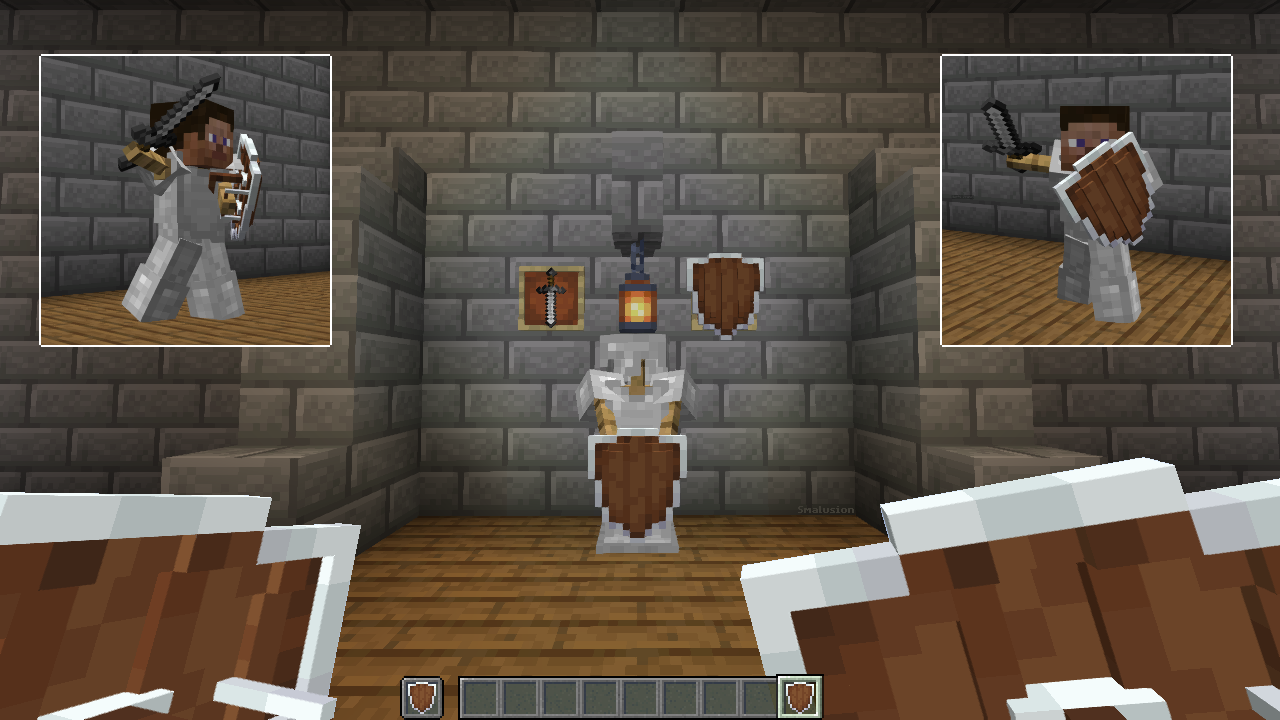 3D Shield Model Minecraft Texture Pack