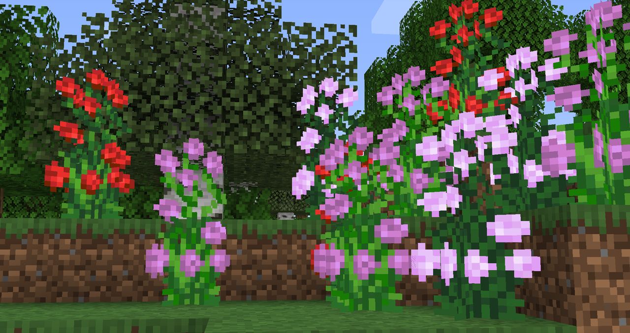 All flowers for roses! Minecraft Texture Pack