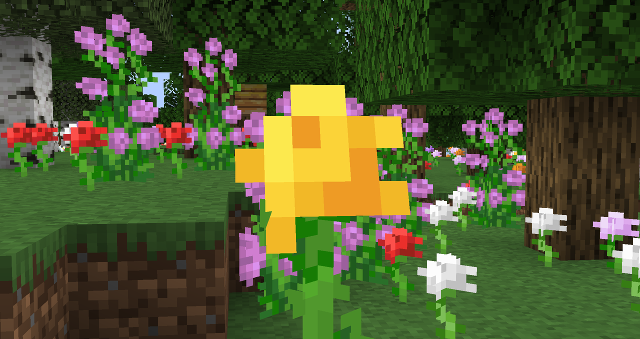 All flowers for roses! Minecraft Texture Pack