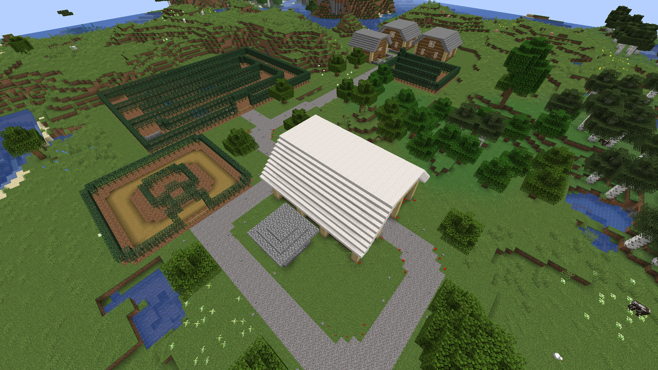 Horse Stables and Race Track Minecraft Map