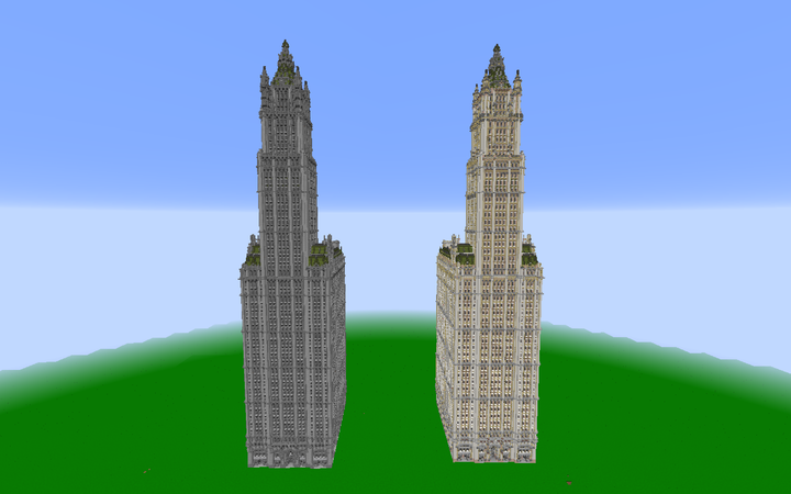 Woolworth Building 1:1, NYC Minecraft Map