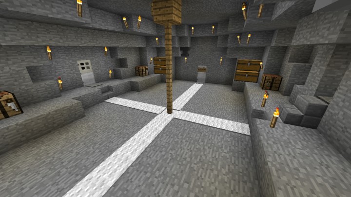Minecraft Complete the Monument: The Caverns Minecraft Map