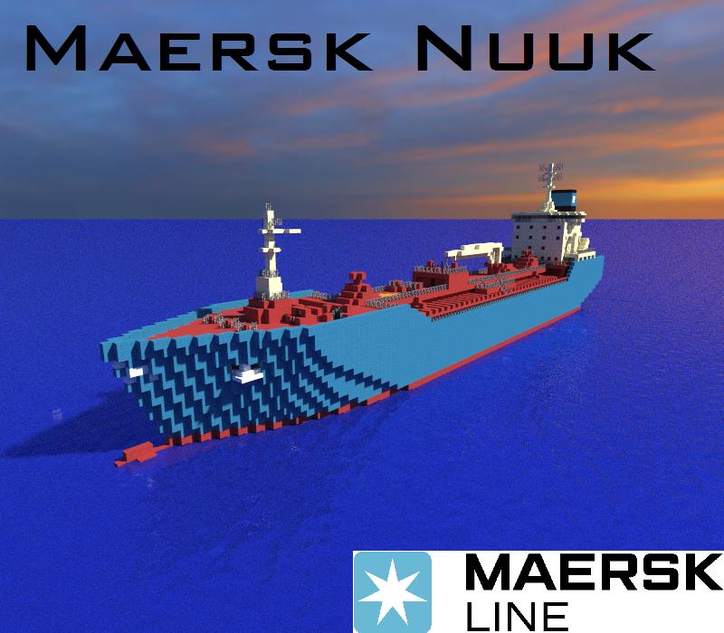 Maersk Nuuk [1:1 Scale Oil Tanker] Minecraft Map