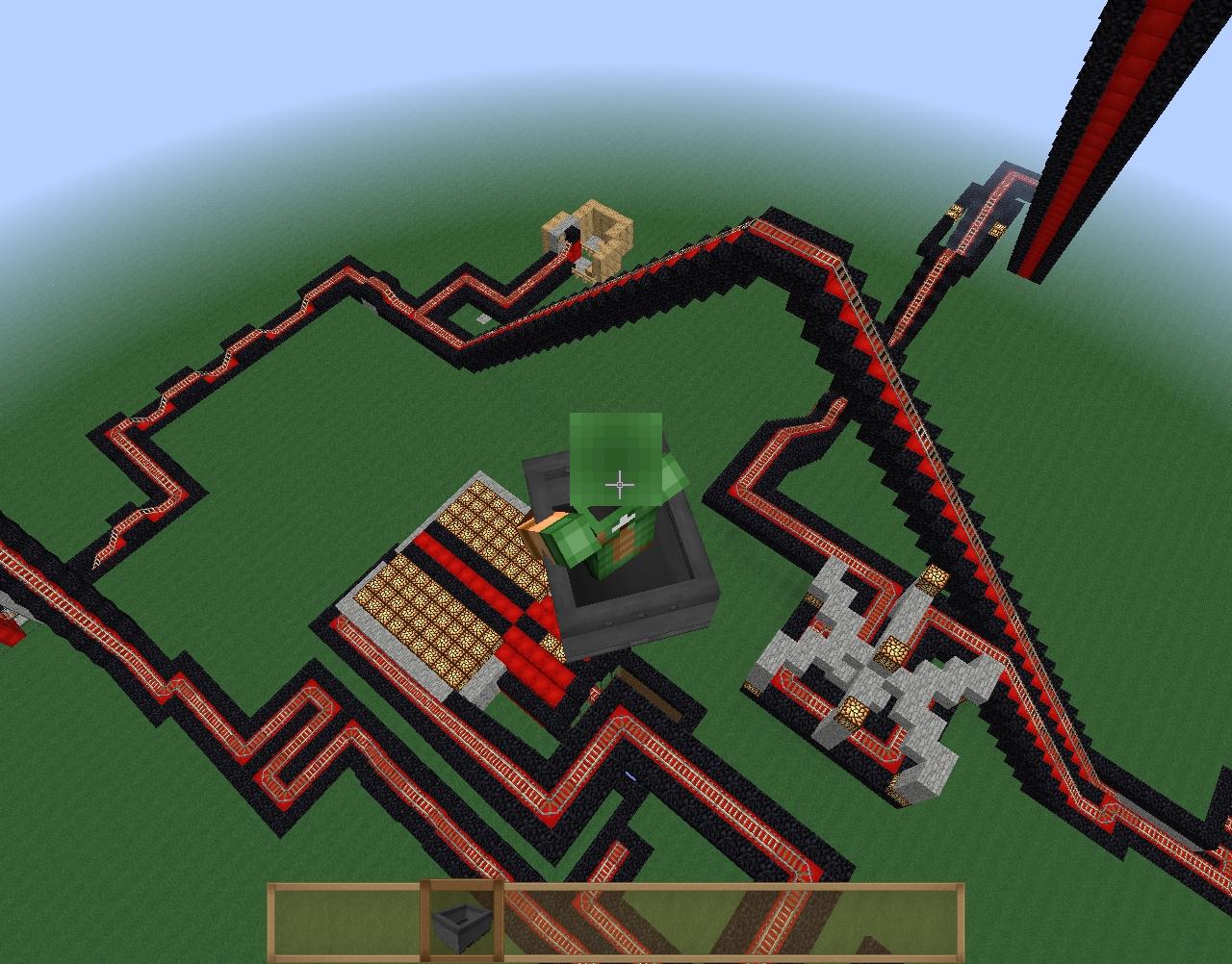 The super rollercoaster Minecraft Map