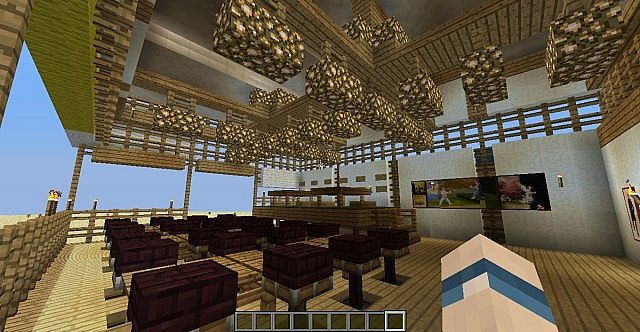 Lemon Beach House from Shinryaku Ika Musume (squid girl) Minecraft Map