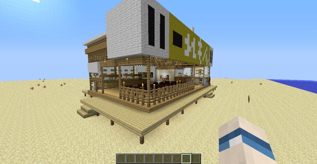 Lemon Beach House from Shinryaku Ika Musume (squid girl) Minecraft Map