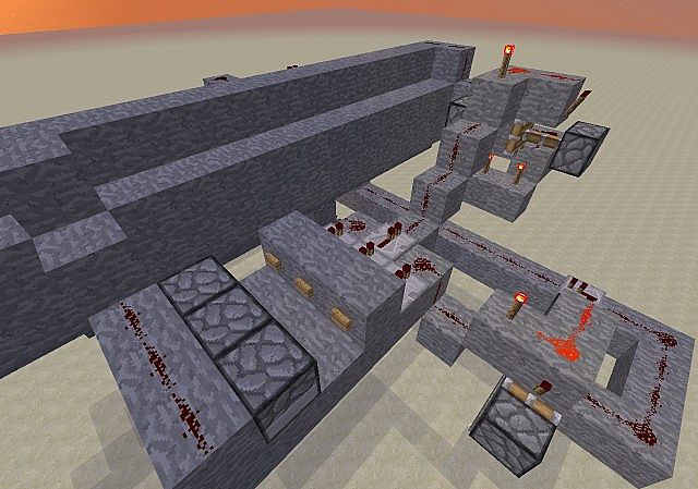 Most useless long machine for a simple door Minecraft Map