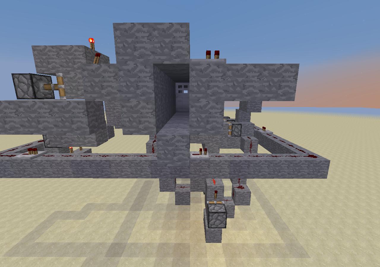 Most useless long machine for a simple door Minecraft Map