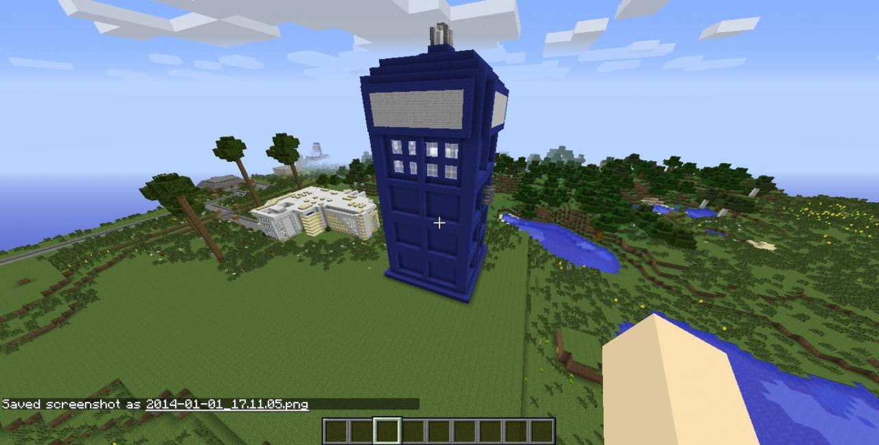Giant Tardis --a surprise for a Doctor Who fan that plays on my Server ...
