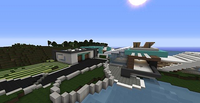Modern Mansion (Beach Home) Minecraft Map