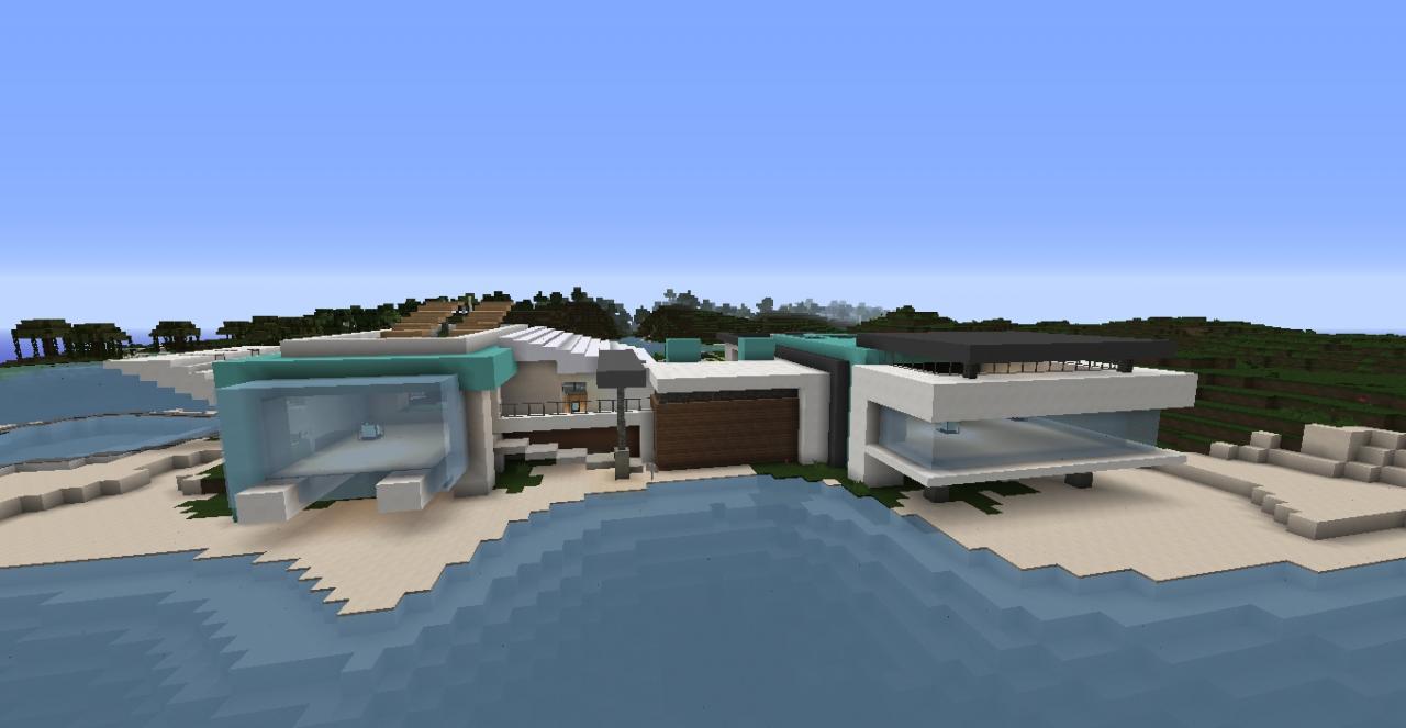 Modern Mansion (Beach Home) Minecraft Map