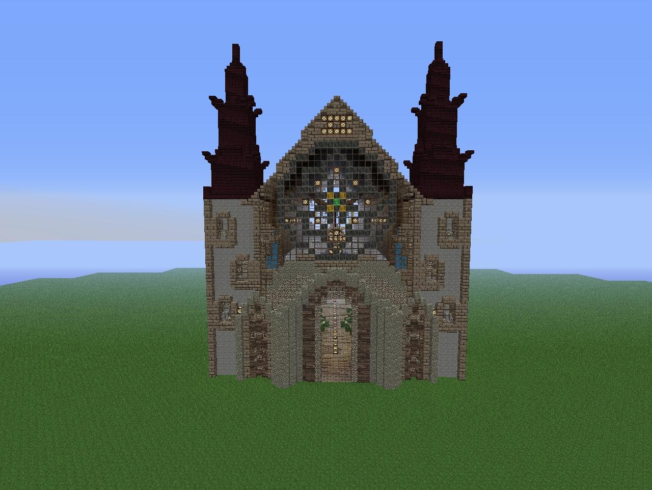 Server Spawn: A Simple Cathedral Minecraft Map