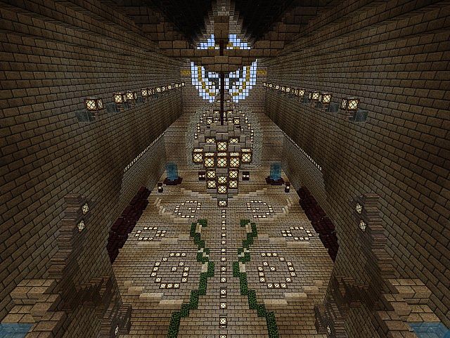 Server Spawn: A Simple Cathedral Minecraft Map