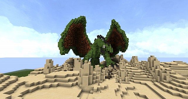 Minecraft-Green Dragon Minecraft Project