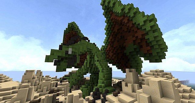 Minecraft-Green Dragon Minecraft Map