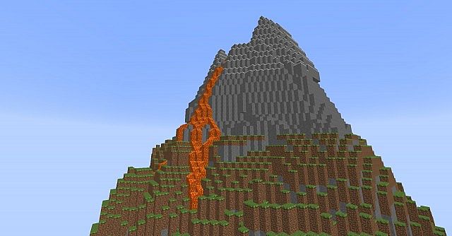 Real Erupting Volcano in Minecraft! Minecraft Map