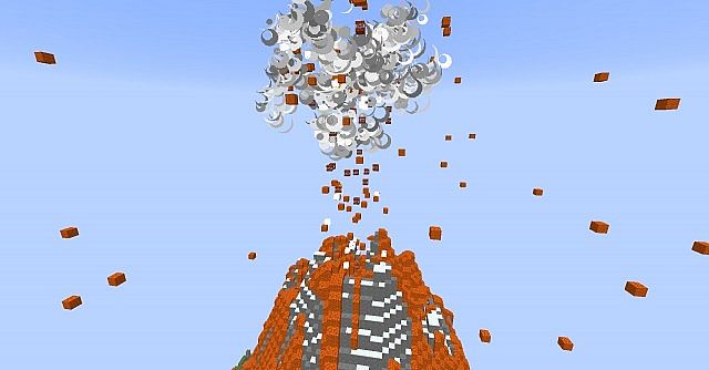 Real Erupting Volcano in Minecraft! Minecraft Map