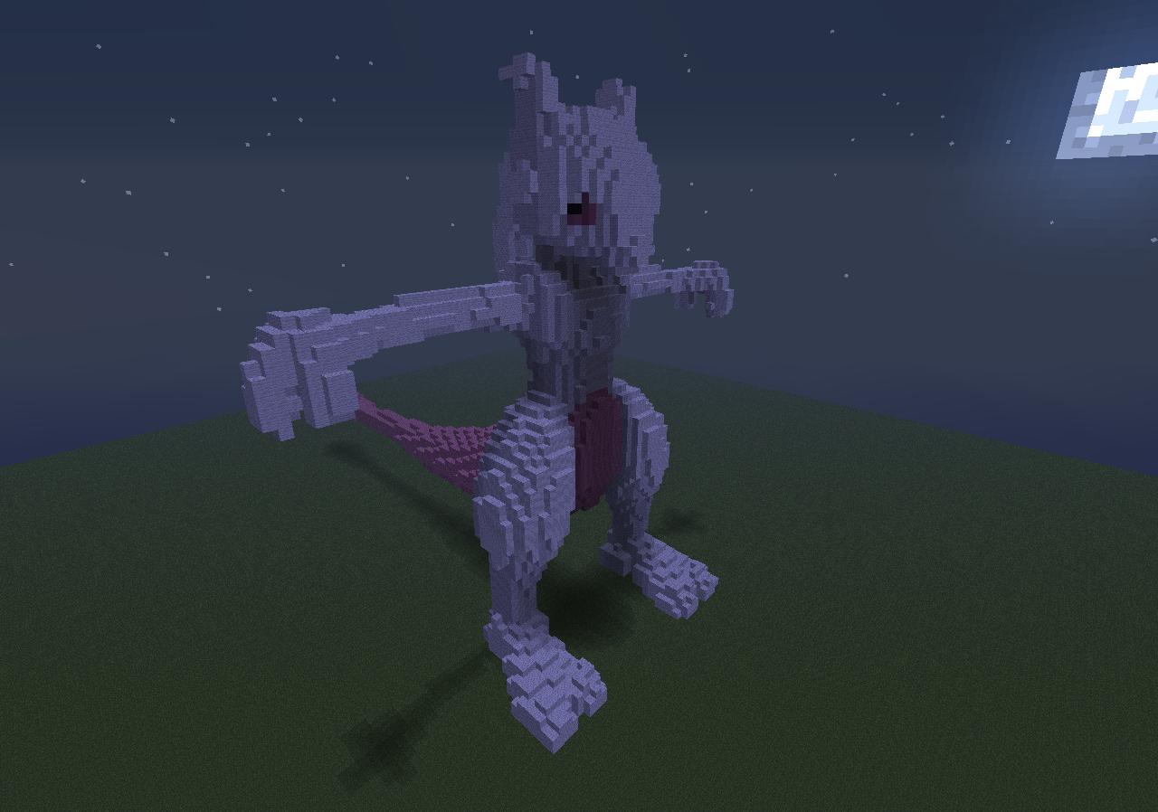 3D Mewtwo [STATUE INCLUDED] Minecraft Map