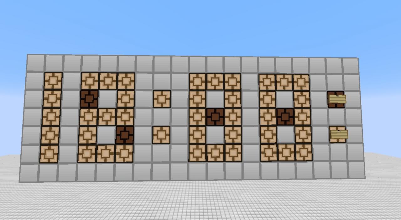 Smallest Amazing Digital Anti-Lag Real-Time Clock Minecraft Map