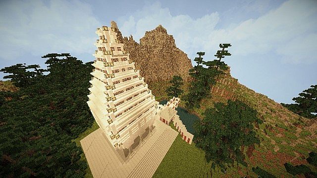 Indian Temple in forest Minecraft Map