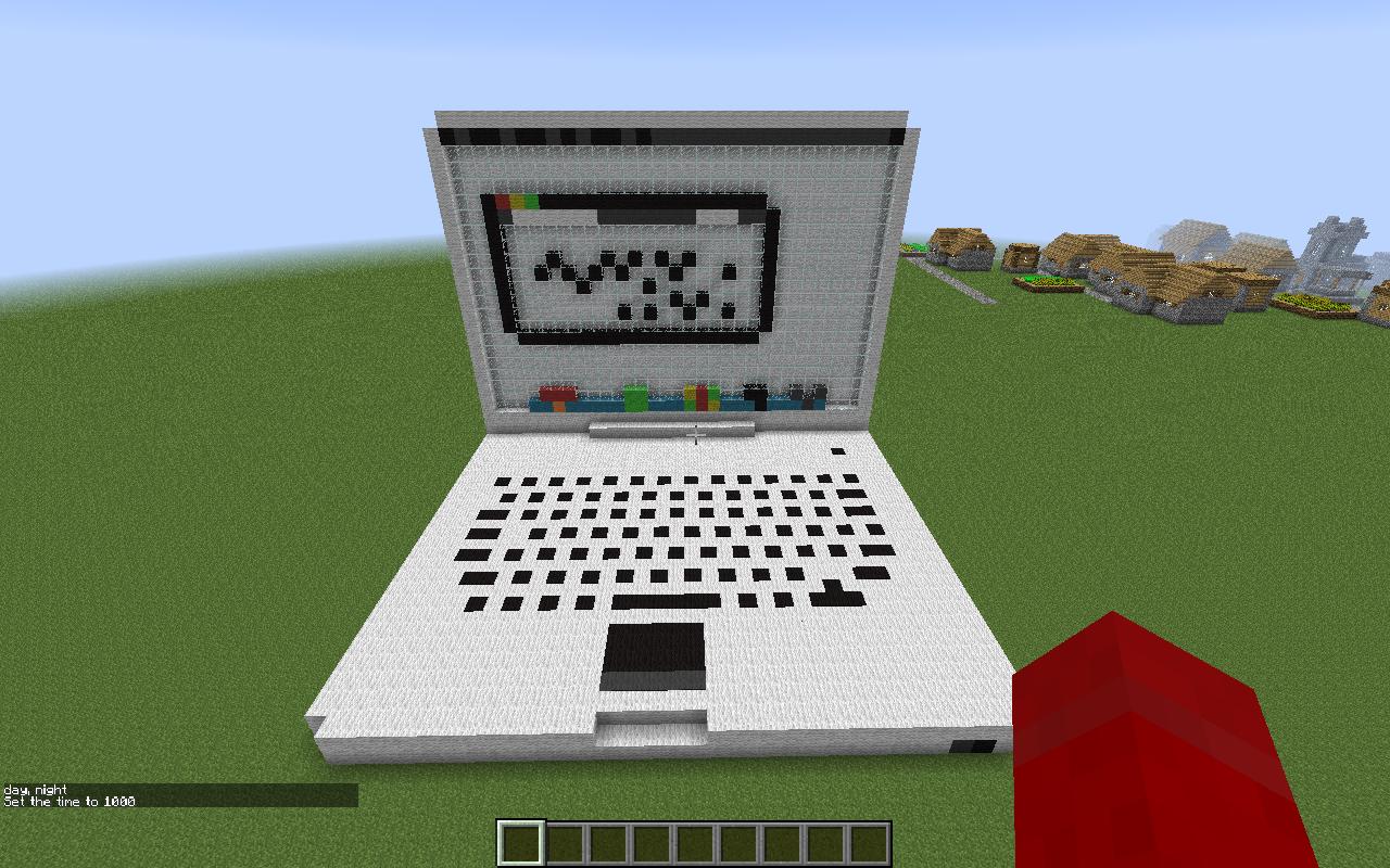 (white) Macbook Minecraft Map