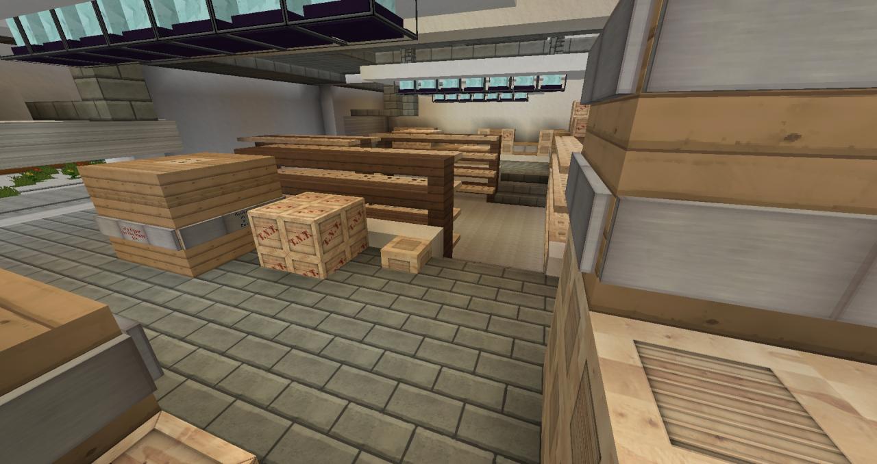 'Lean' A simple, modern warehouse Minecraft Map