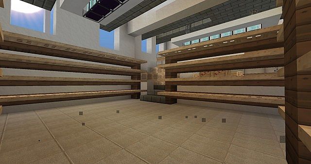 'Lean' A simple, modern warehouse Minecraft Map