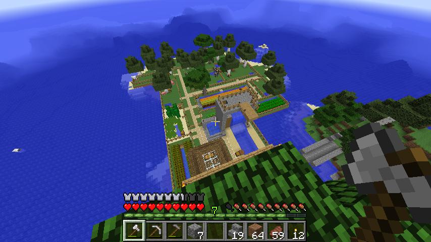 self sufficient farm (on a private island) Minecraft Map