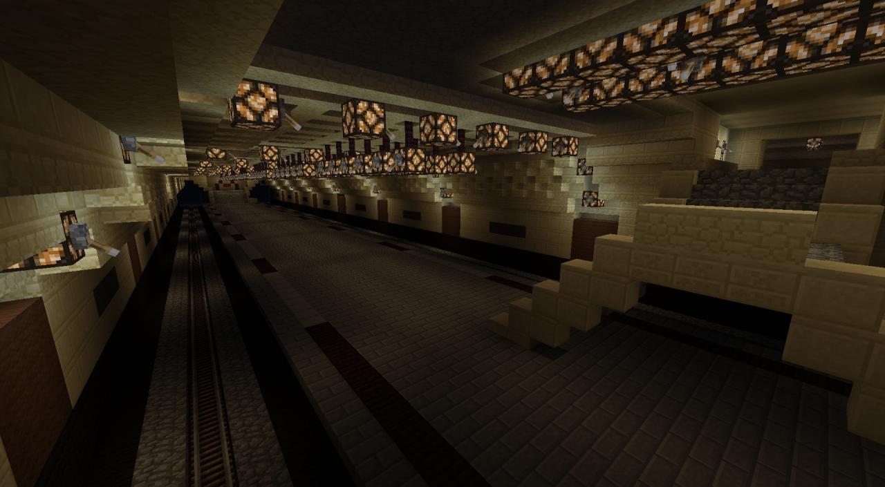 Lenin's Library subway station Minecraft Map