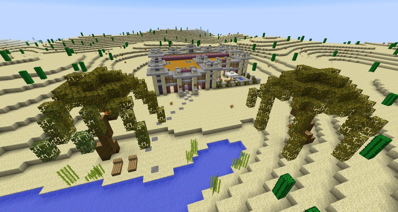 Desert Oasis House Minecraft Map