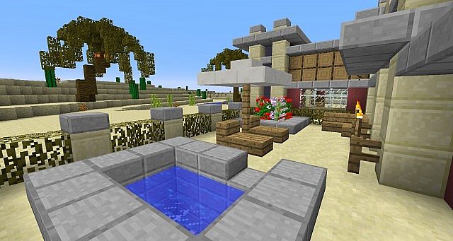 Desert Oasis House Minecraft Map