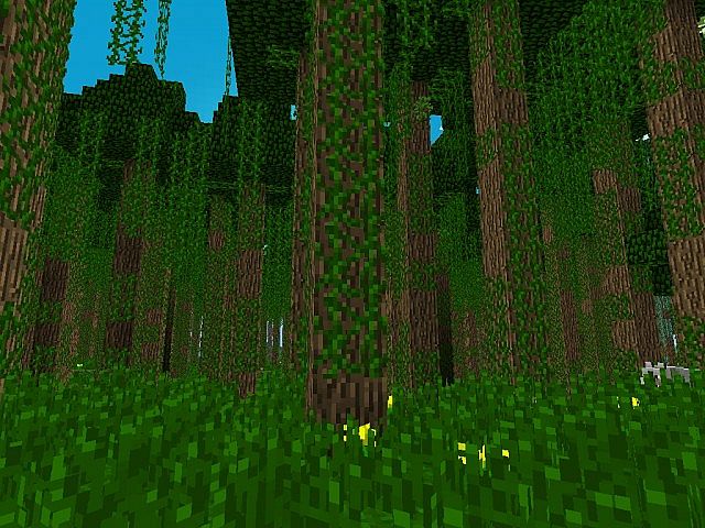 tall thick tree biome 1.6.4 forge Minecraft Map