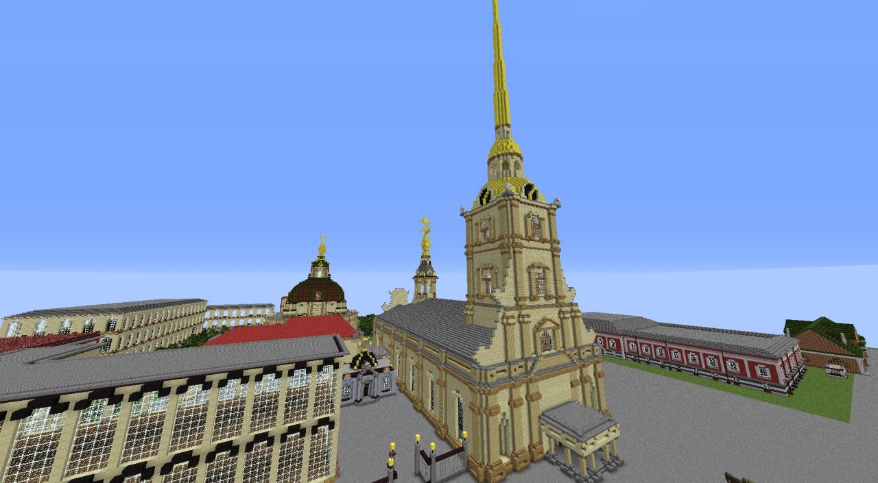 Petropavlovsk's Fortress - St.Petersburg Minecraft Map