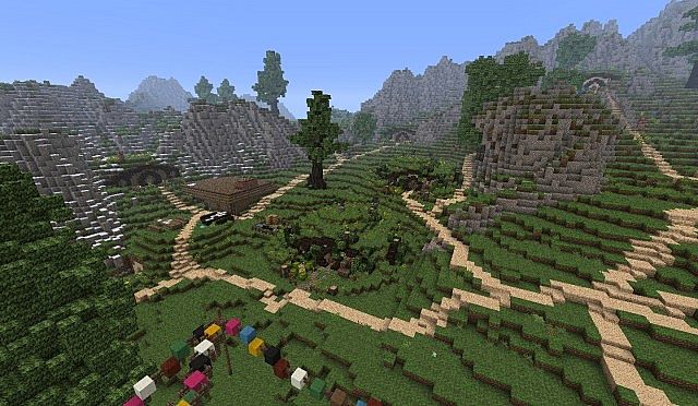 Hobbitown ( A Hobbit Village ) Minecraft Map