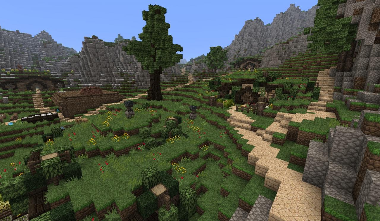 Hobbitown ( A Hobbit Village ) Minecraft Map