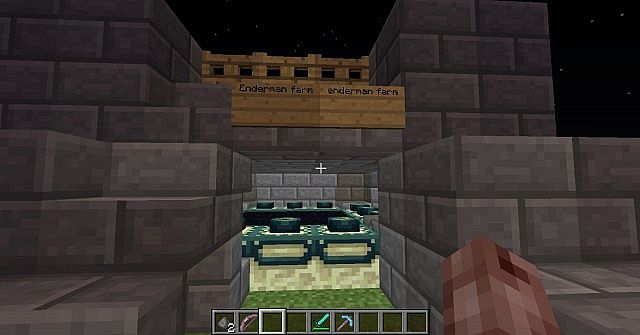 awesome house with enderman farm,farm,special suprise Minecraft Map