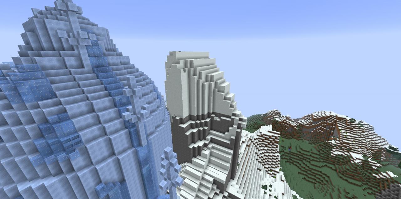 Elsa's Ice Palace from Frozen Minecraft Map