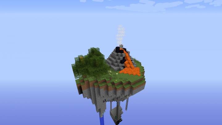 A small island in the sky Minecraft Map