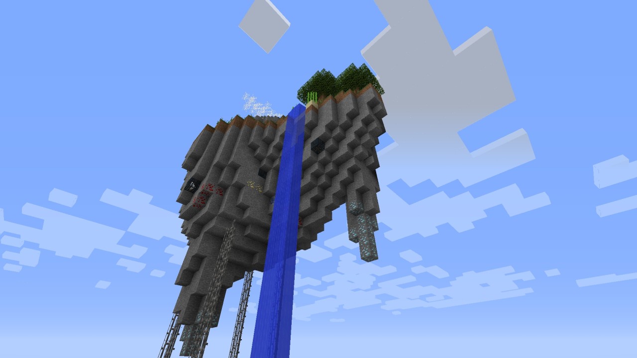 A small island in the sky Minecraft Map
