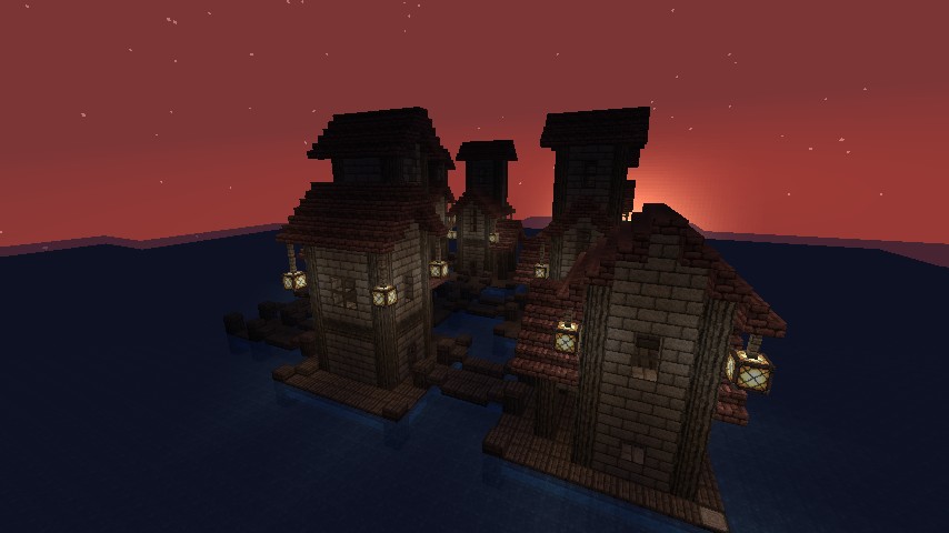 Floating Village Minecraft Map