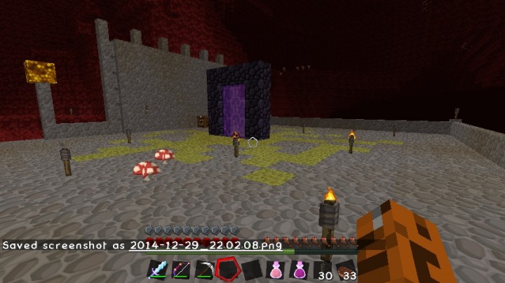 Practical good-looking survival nether base Minecraft Map