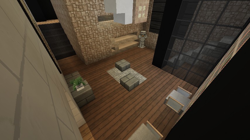 Long modern concept house 1 Minecraft Map